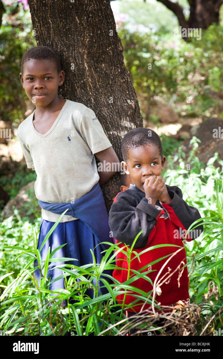 Portrait of African children. Kikwe Village Arumeru District Arusha ...