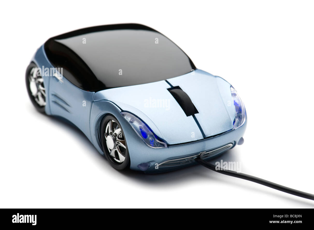 object on white Computer mouse car Stock Photo - Alamy
