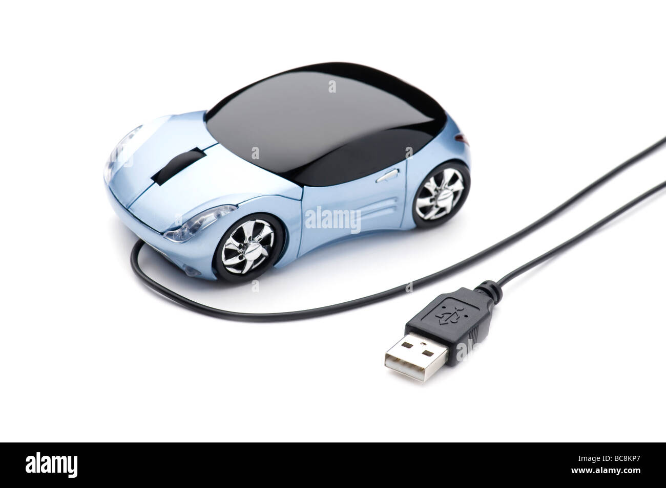 object on white Computer mouse car Stock Photo - Alamy