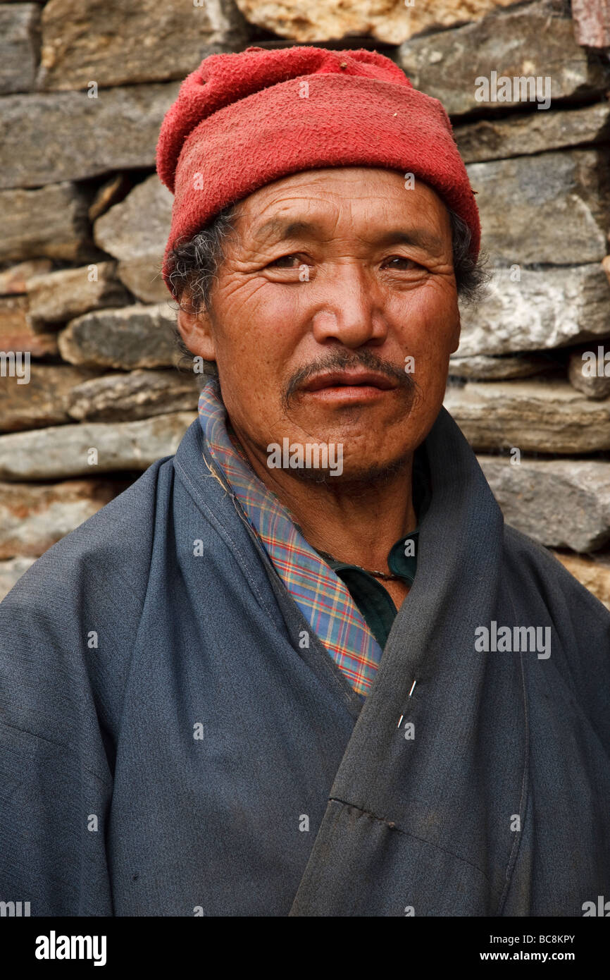 Local man from Bhutan Stock Photo - Alamy