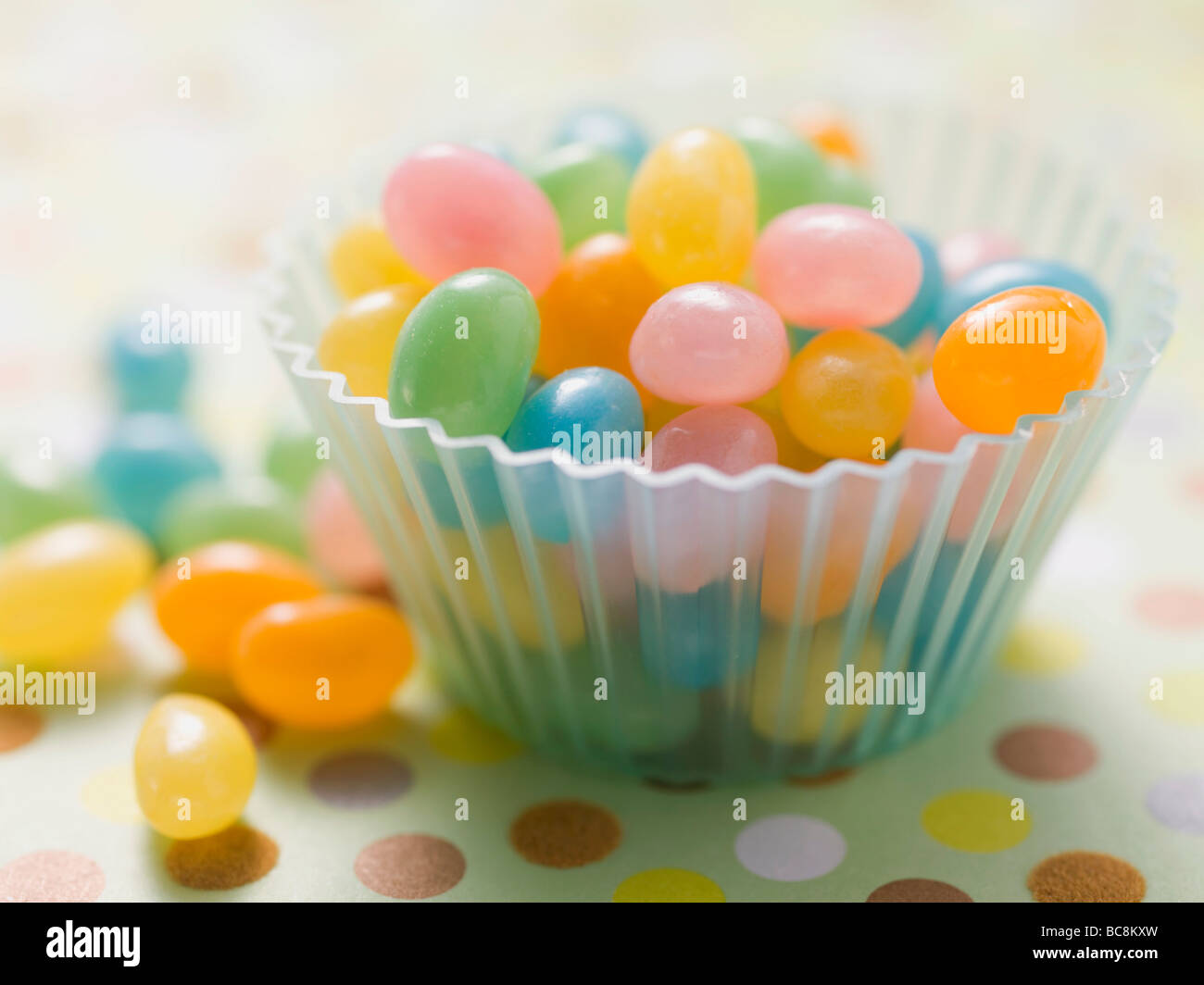 Coloured jelly beans for Easter Stock Photo - Alamy