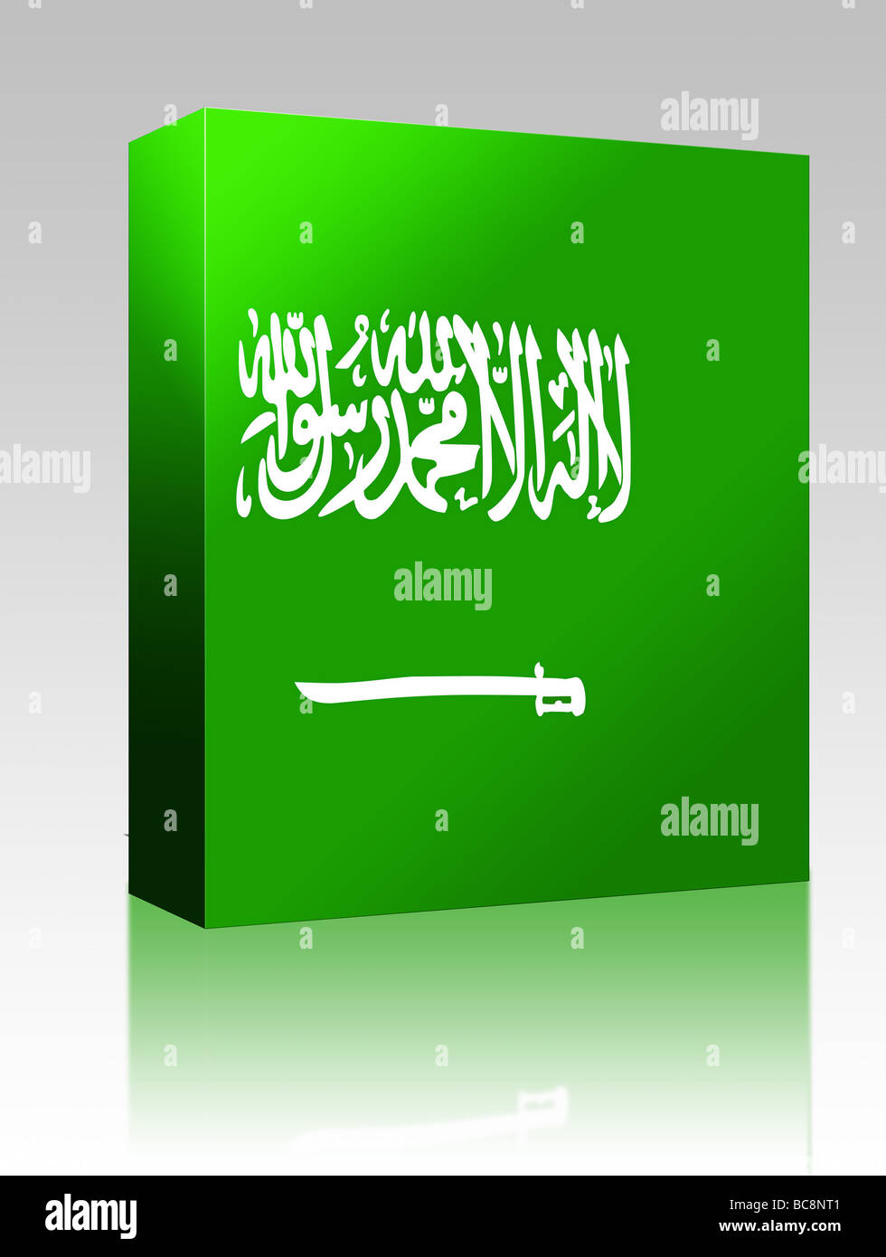 Software package box Flag of Saudi Arabia national country symbol ...