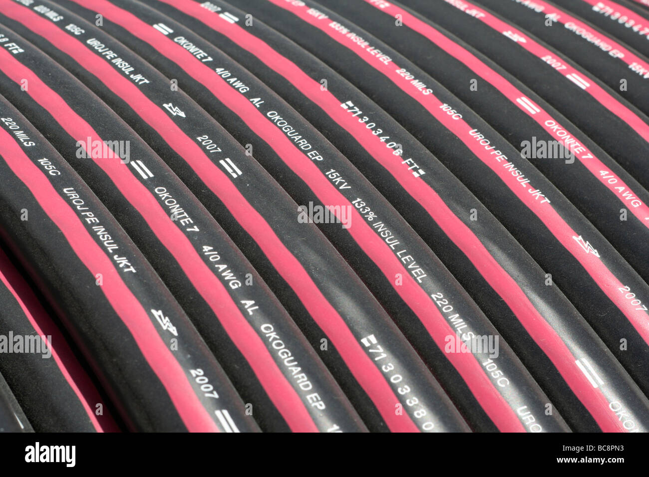 Electric utility cable Stock Photo - Alamy