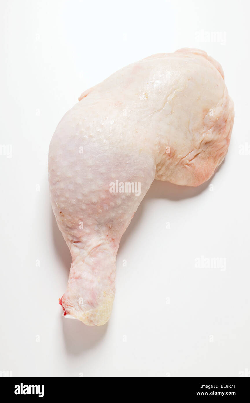 Fresh chicken leg Stock Photo - Alamy