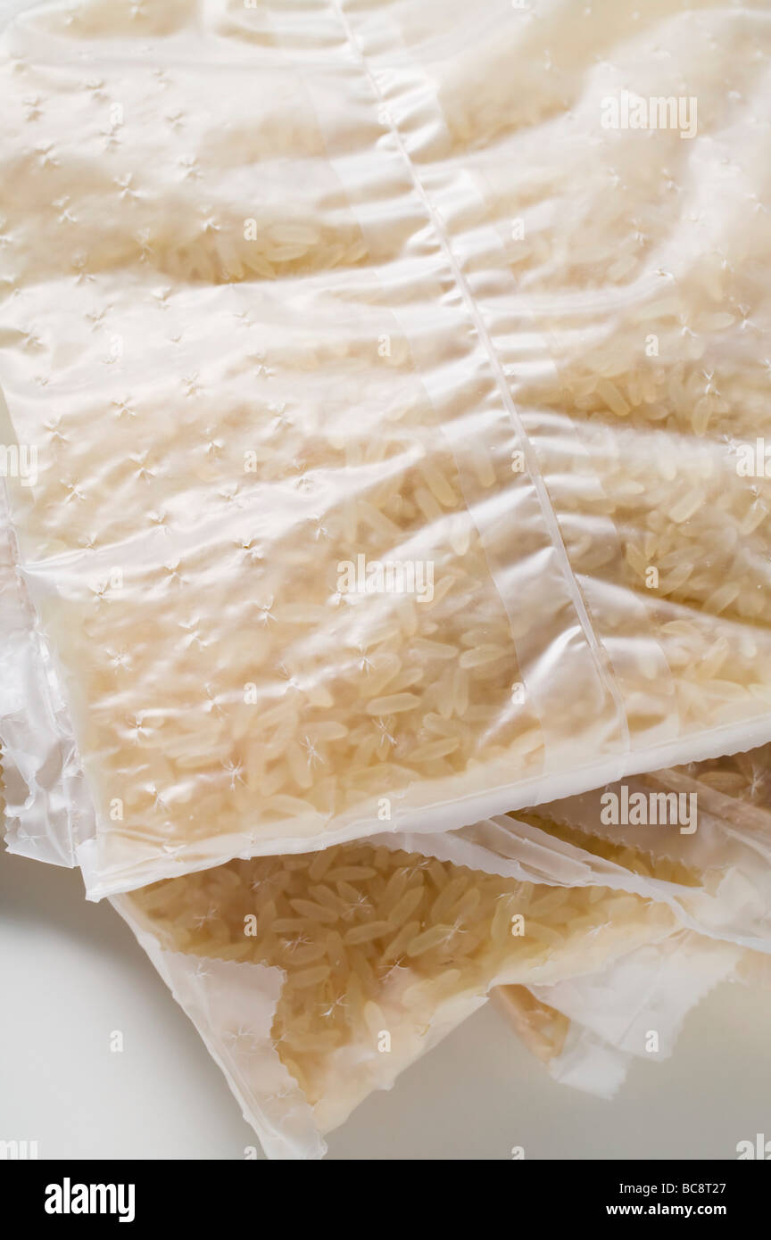 Boil-in-the-bag rice Stock Photo - Alamy