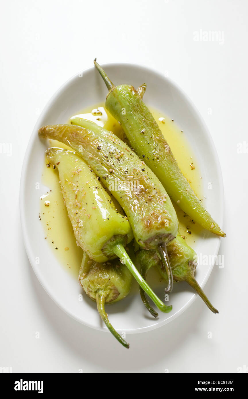 Roasted chillies Stock Photo - Alamy