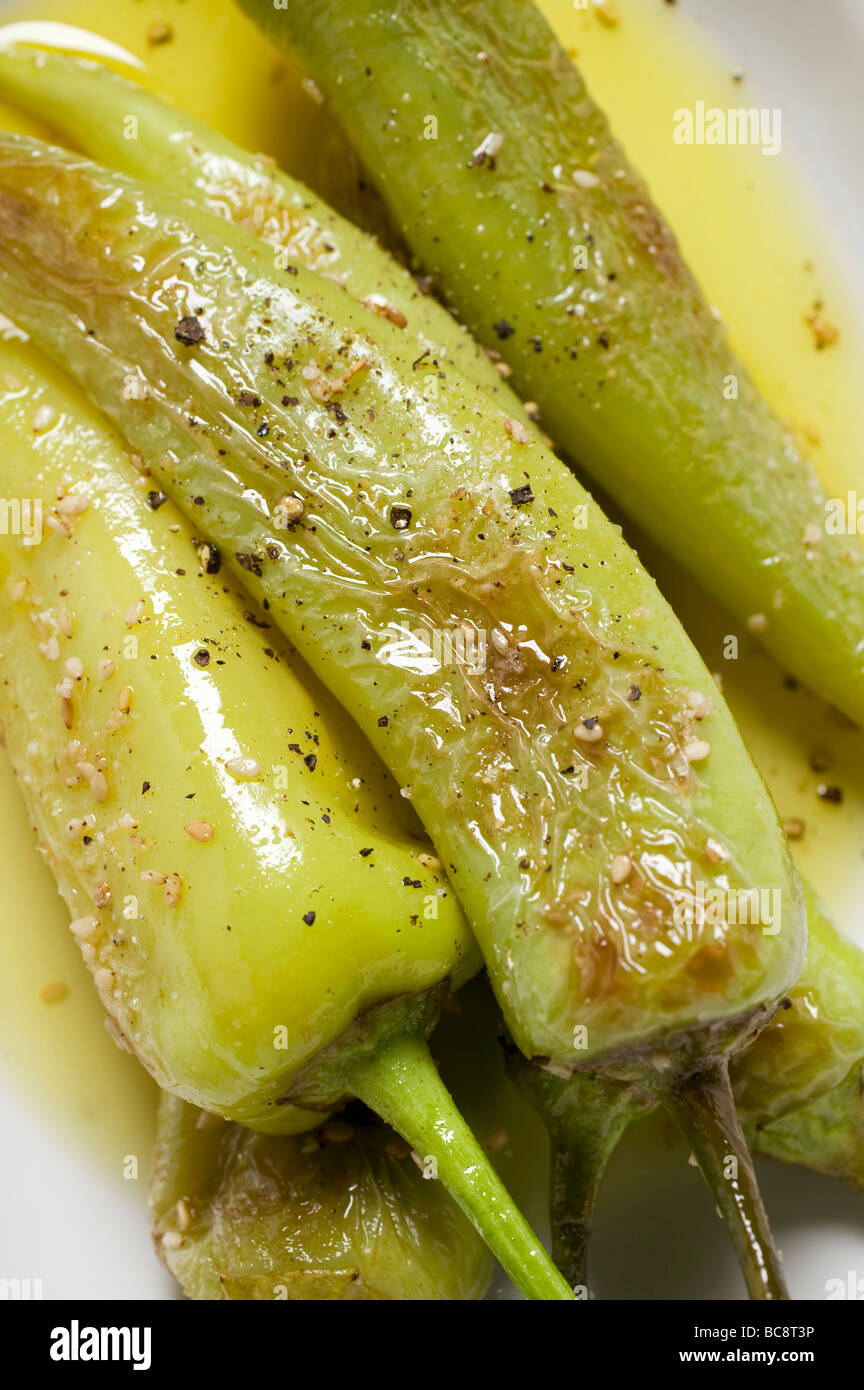 Roasted chillies (close-up Stock Photo - Alamy