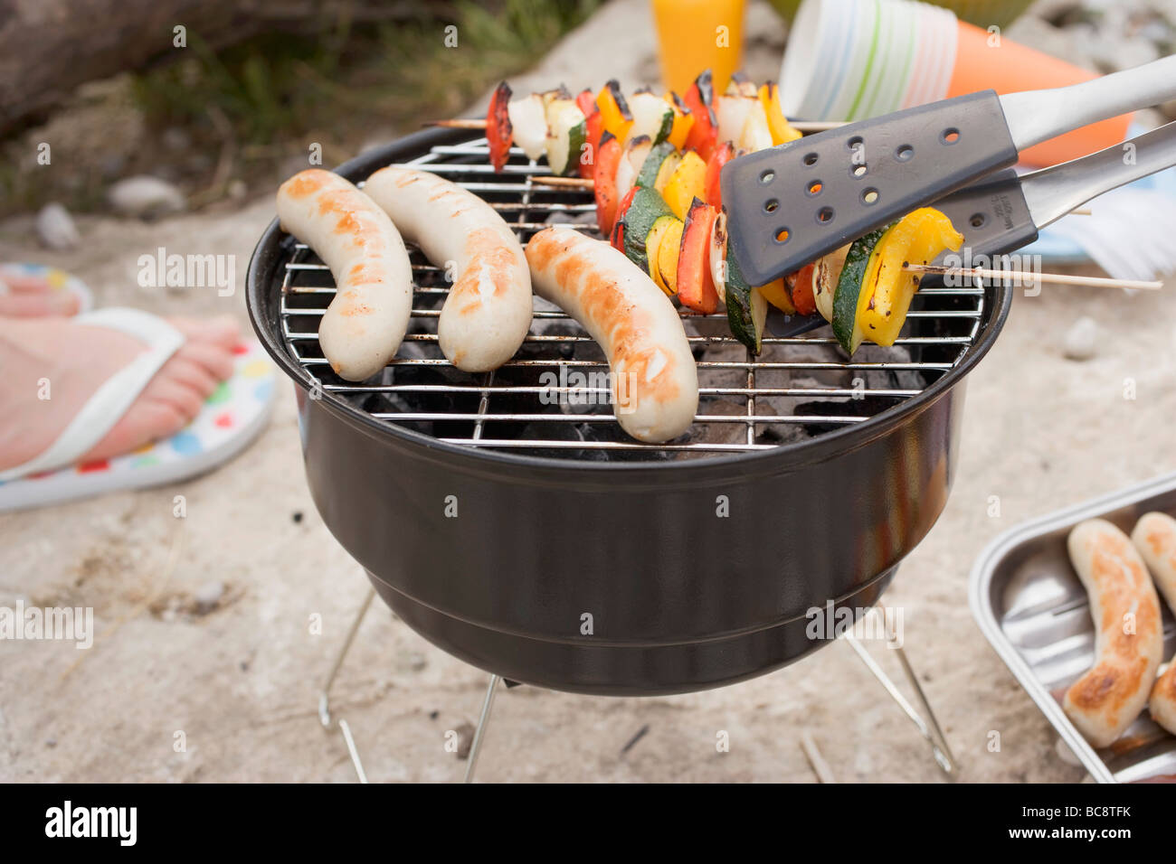 Barbecue on a river bank Stock Photo - Alamy