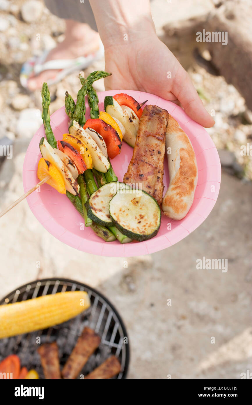 Hand with plate hi-res stock photography and images - Alamy
