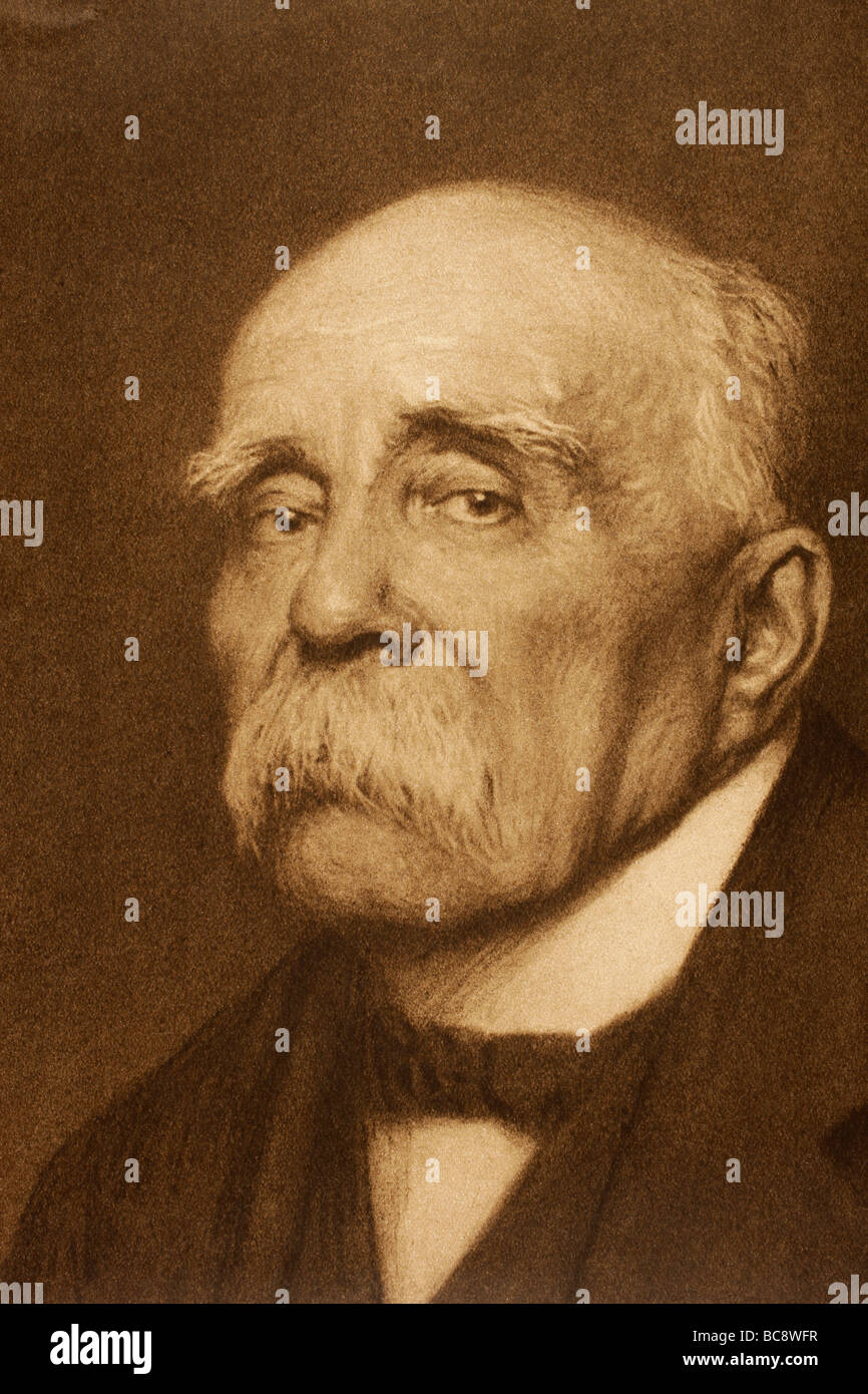 Georges Benjamin Clemenceau, 1841 – 1929, French statesman. Prime ...