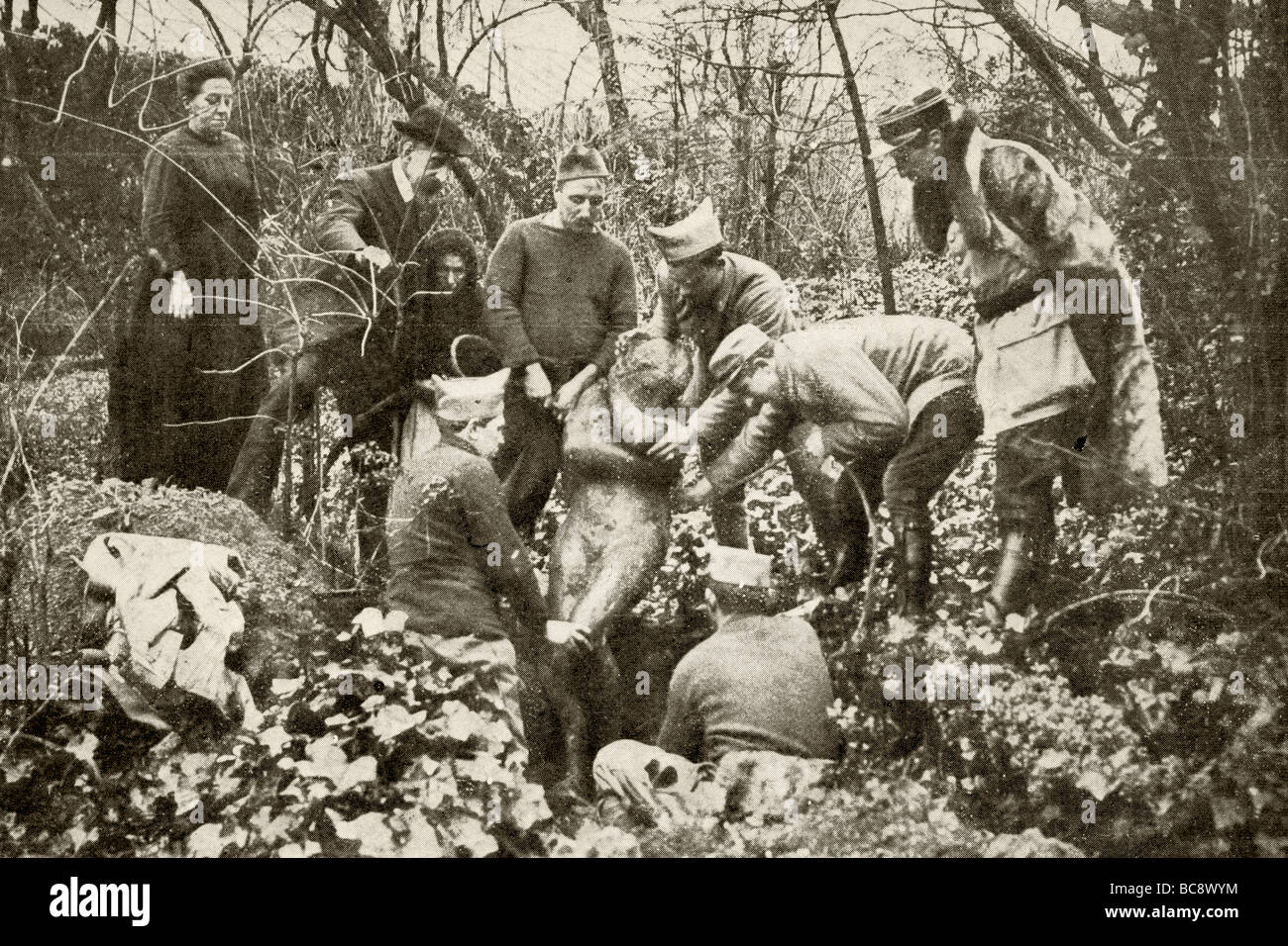 Unearthing Eve, a statue by Auguste Rodin which had been buried in ...