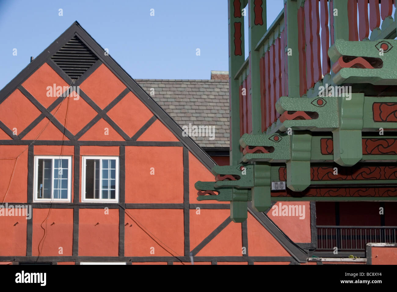 Solvang's Bavarian Buildings Stock Photo - Alamy
