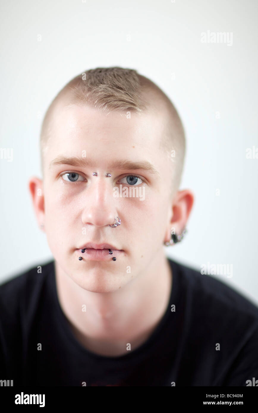 Photo young serious person Cut Out Stock Images & Pictures - Alamy