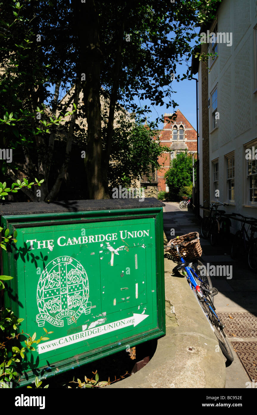 Entrance to The Cambridge Union debating society, Cambridge England UK ...
