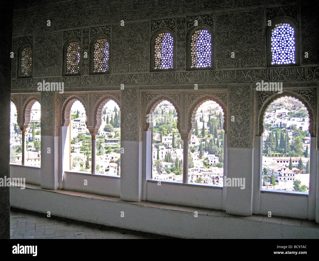 SPAIN - Interior of one of the rooms in the Alhambra Palace, Granada ...