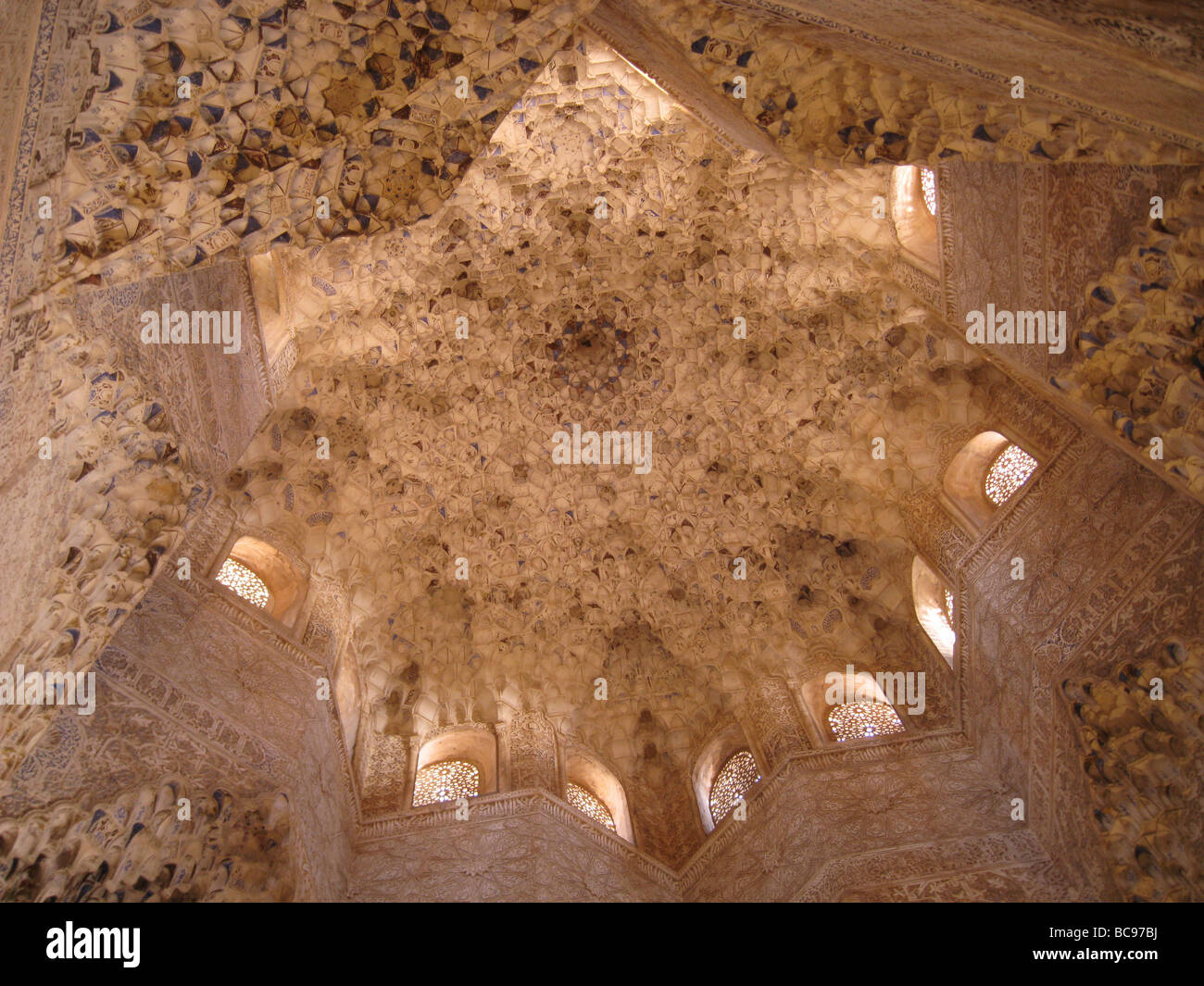 SPAIN - Alhambra Palace, Granada - roof architecture echoing the cave ...