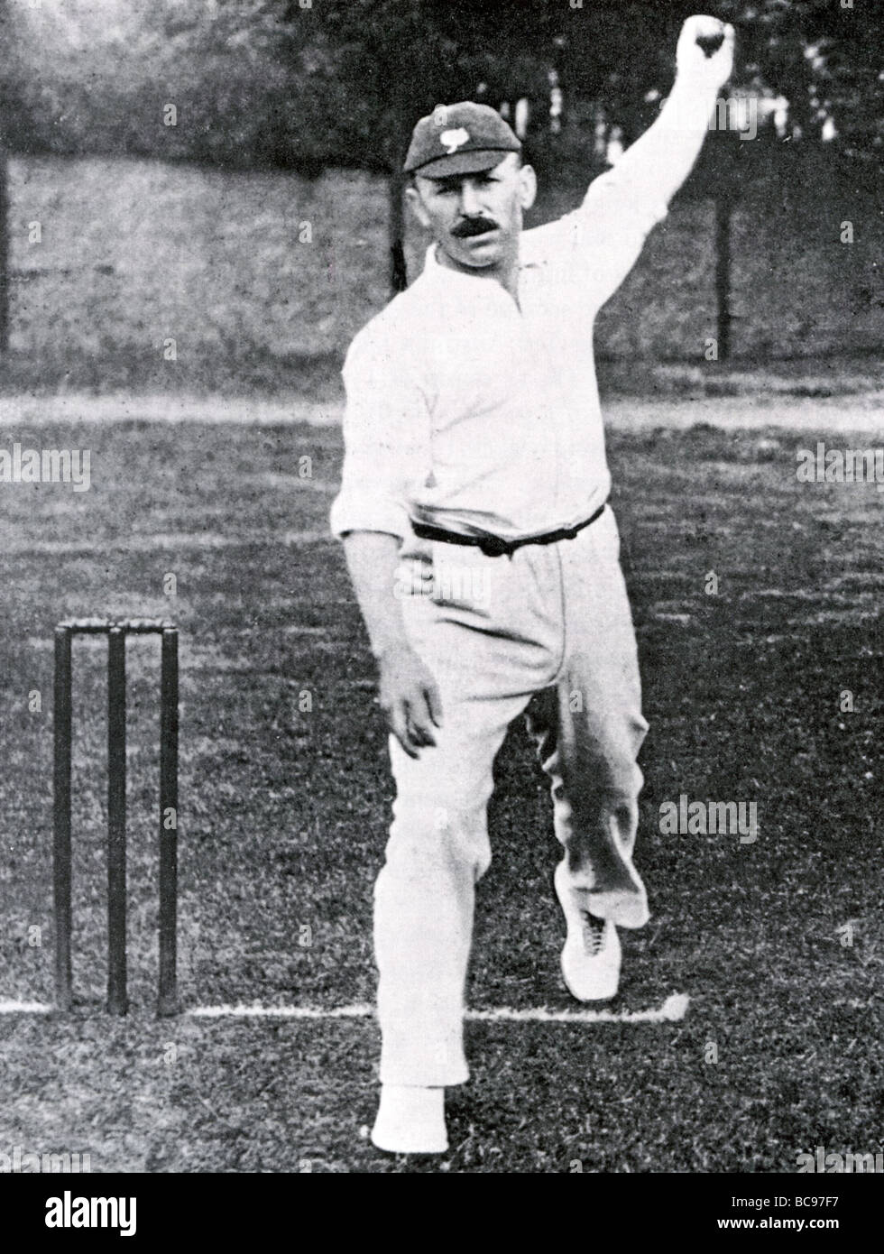 GEORGE HERBERT HIRST - English Test cricketer (1871-1954 Stock Photo ...