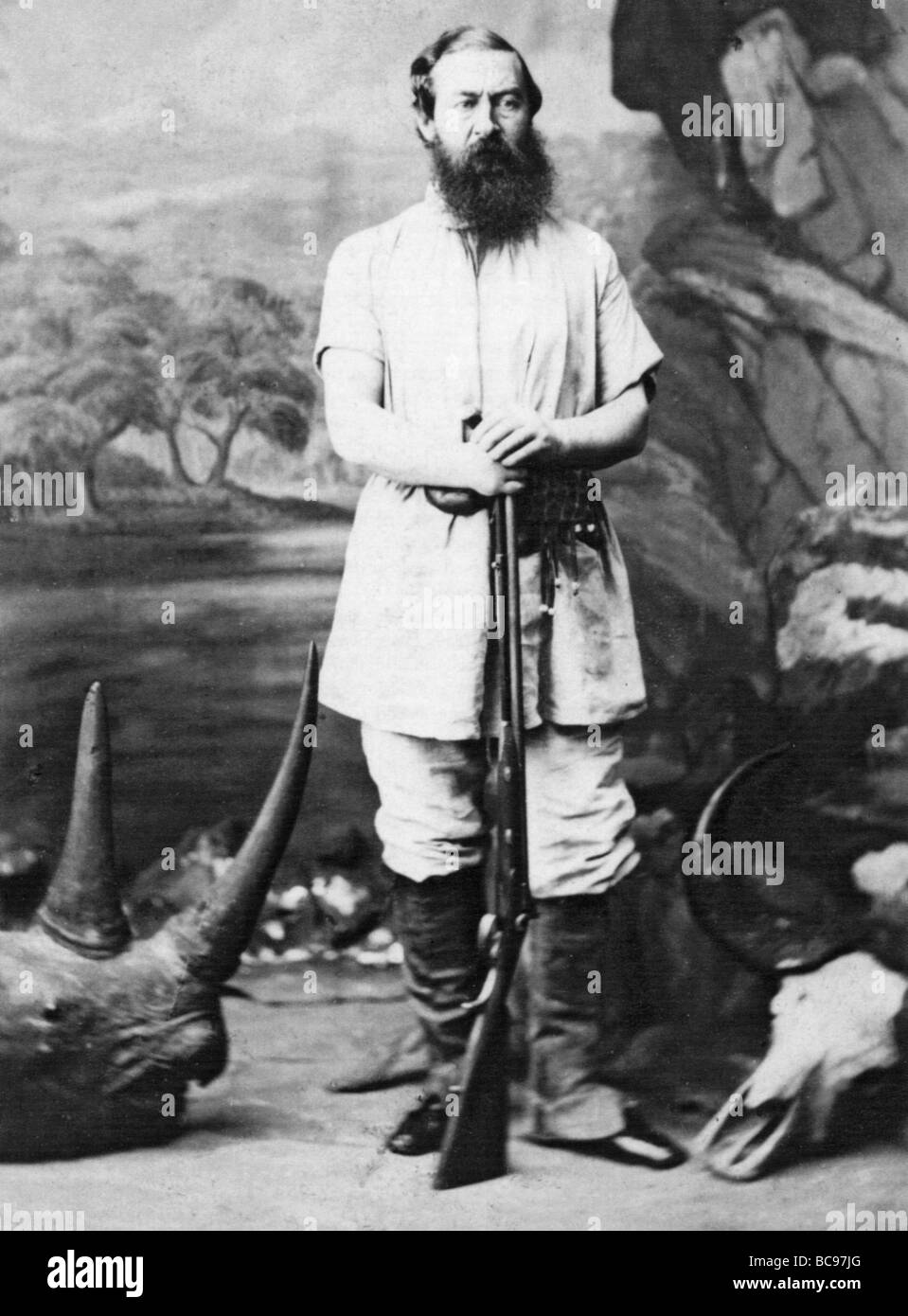 SAMUEL BAKER WHITE English explorer 1821-1893 Stock Photo - Alamy