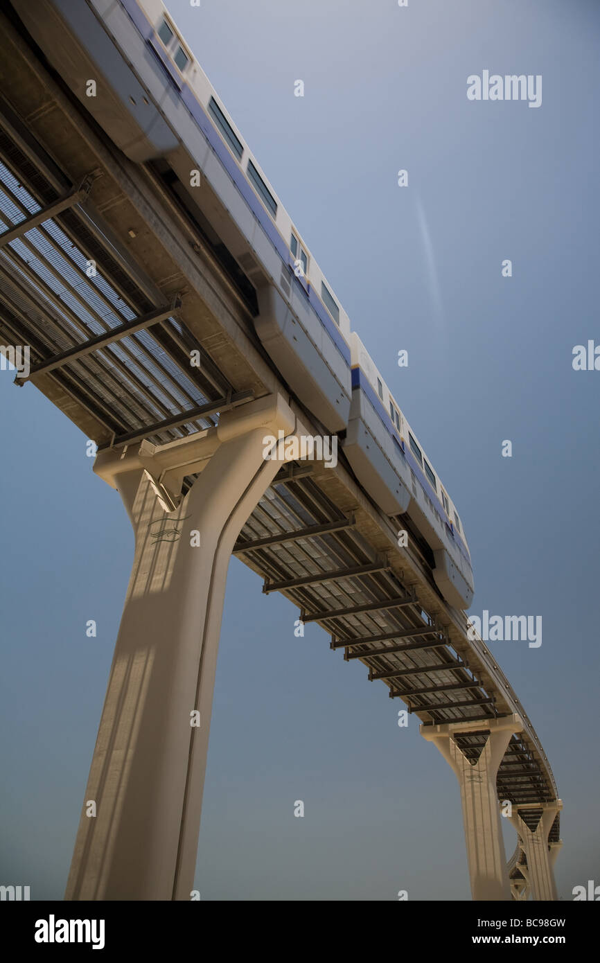 Dubai Palm Jumeirah Monorail Train Track UAE Stock Photo - Alamy