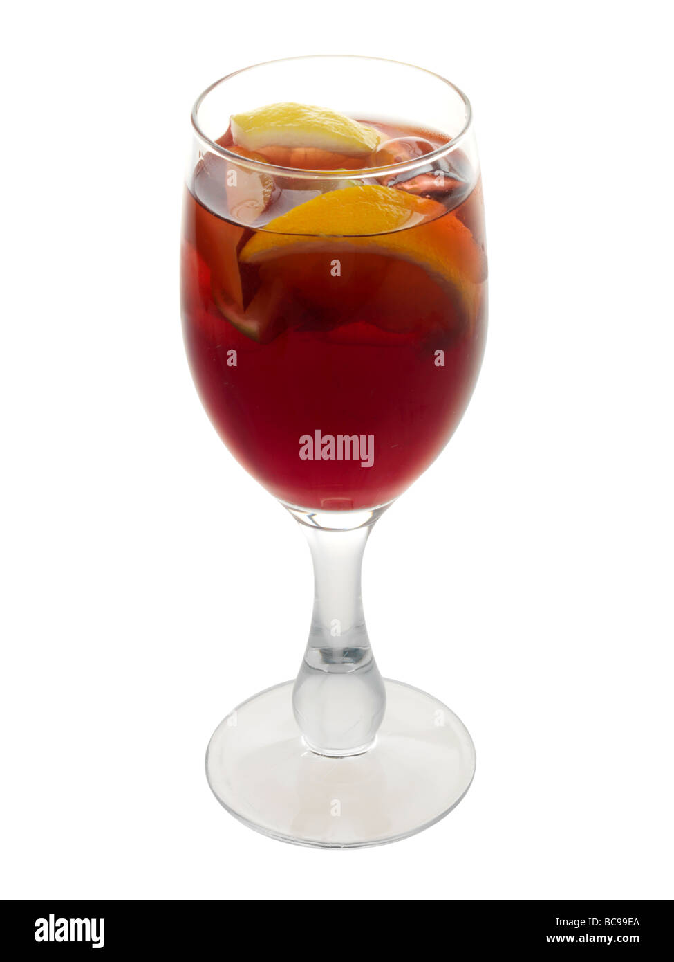Glass of Sangria Stock Photo - Alamy