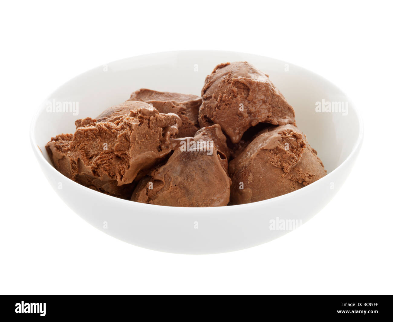 Chocolate Fudge Brownie Ice Cream Stock Photo - Alamy