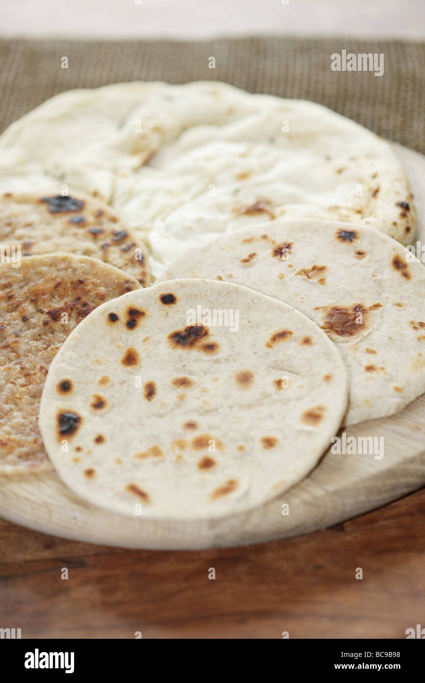 Stack freshly made flatbreads hi-res stock photography and images - Alamy