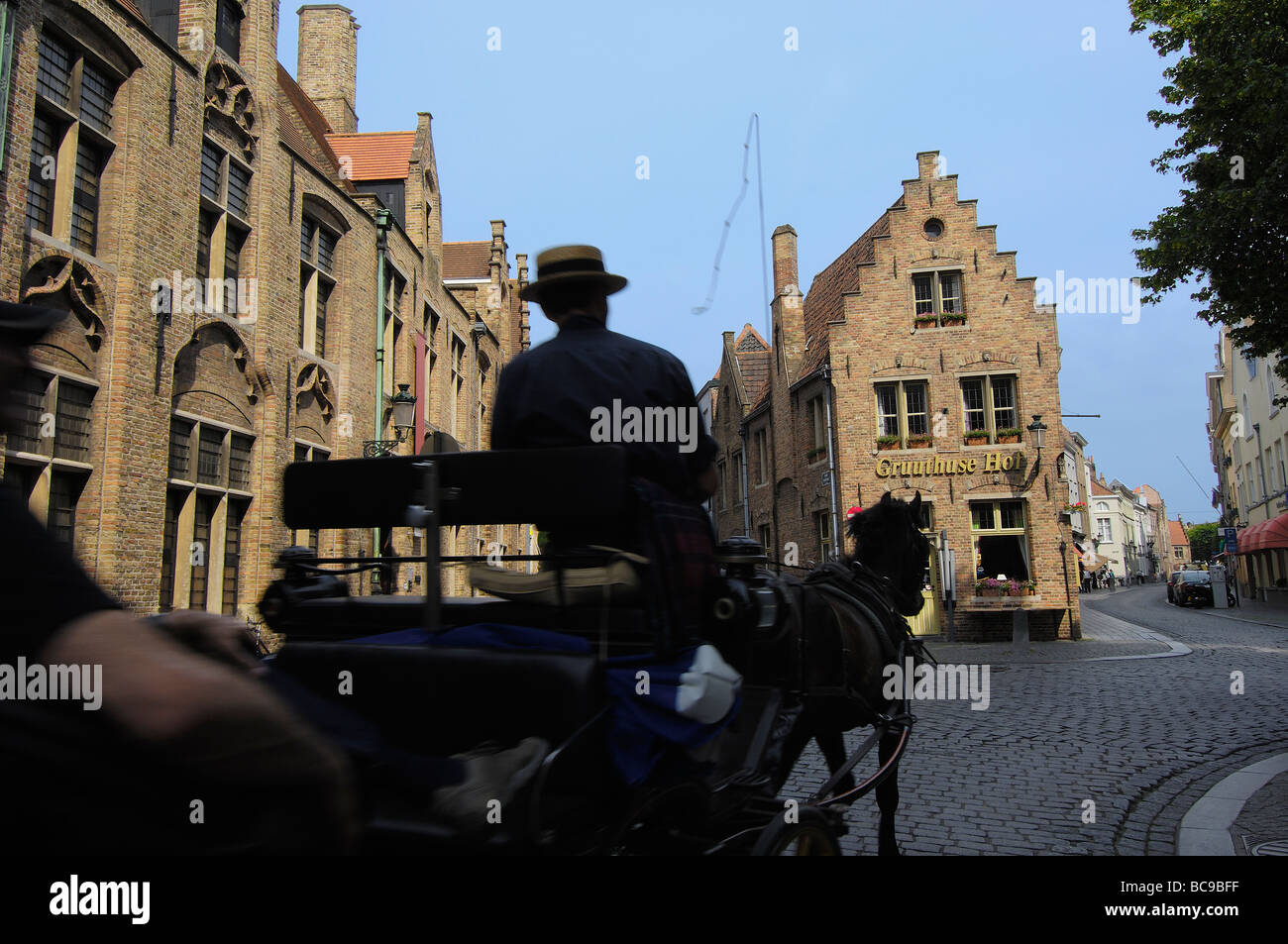 Street scene Brugge the Venice of the North Western Flanders Belgium ...