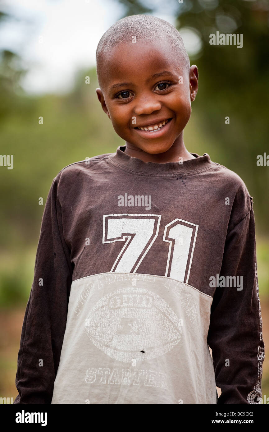 Portrait of a African boy. Kikwe Village Arumeru District Arusha ...
