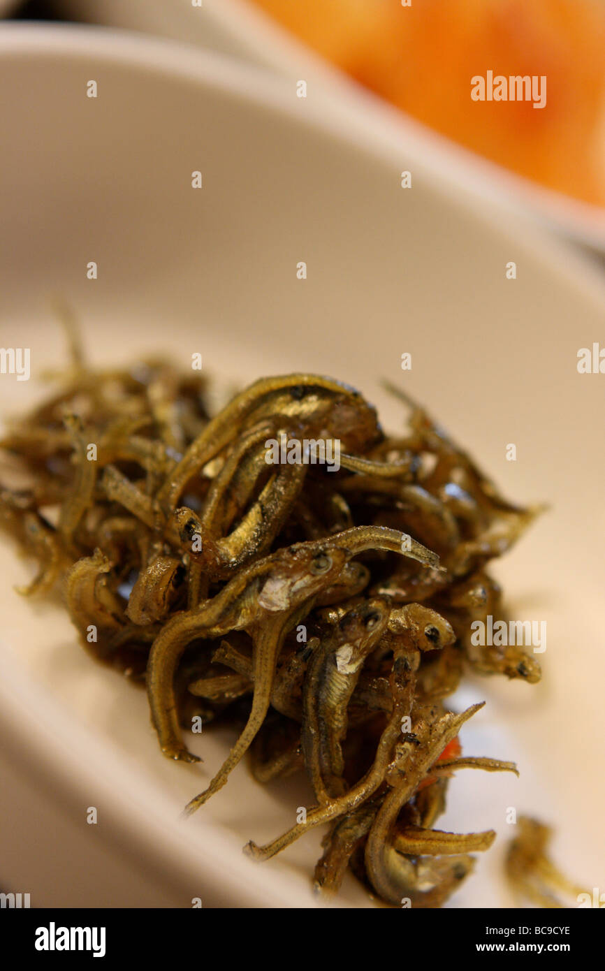 smalls fish, korean dish Stock Photo - Alamy