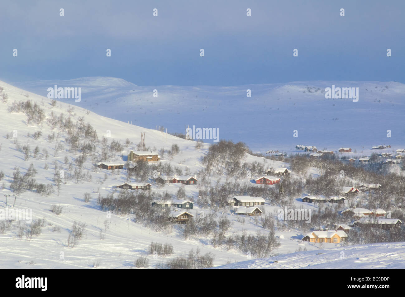 Geilo town and ski resort, Norway Stock Photo - Alamy