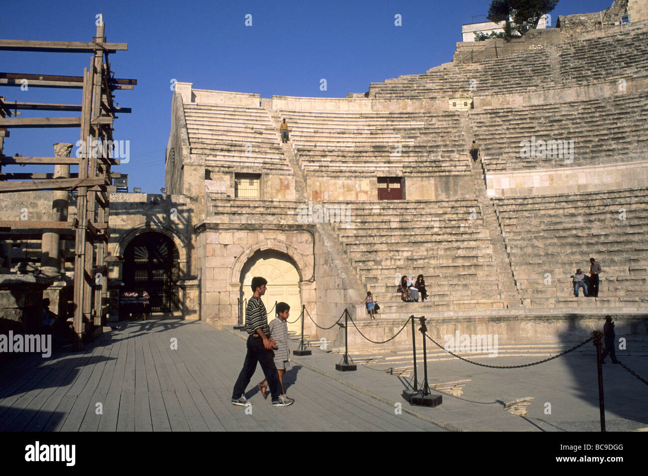 jordan amman The roman amphitheater Stock Photo - Alamy