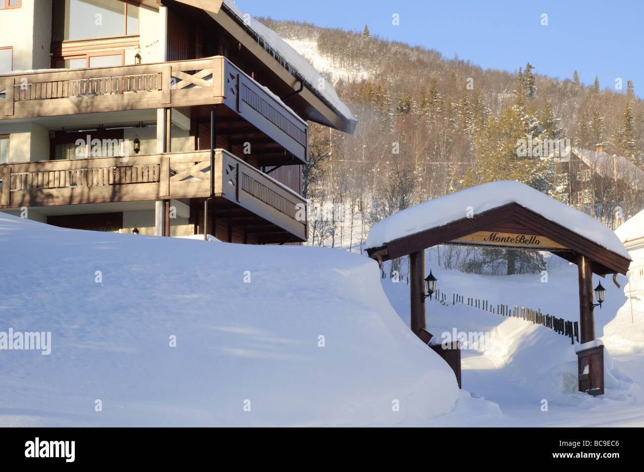 Geilo town and ski resort, Norway Stock Photo - Alamy