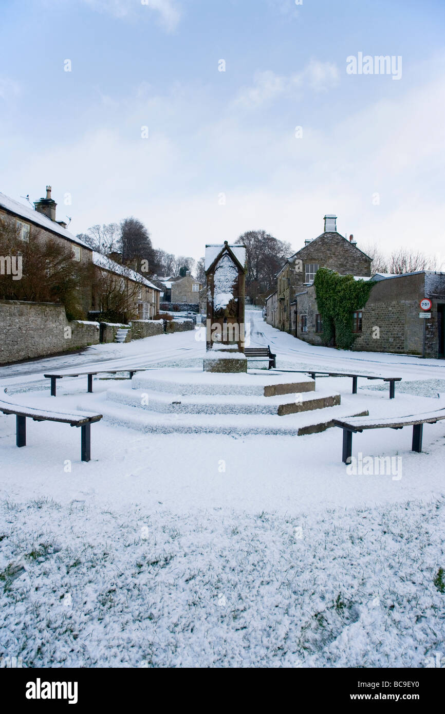 View across the Old Market Square under a covering of snow at ...