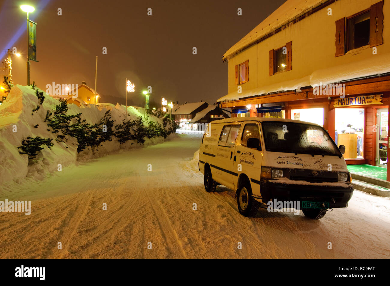 Geilo town and ski resort, Norway Stock Photo - Alamy