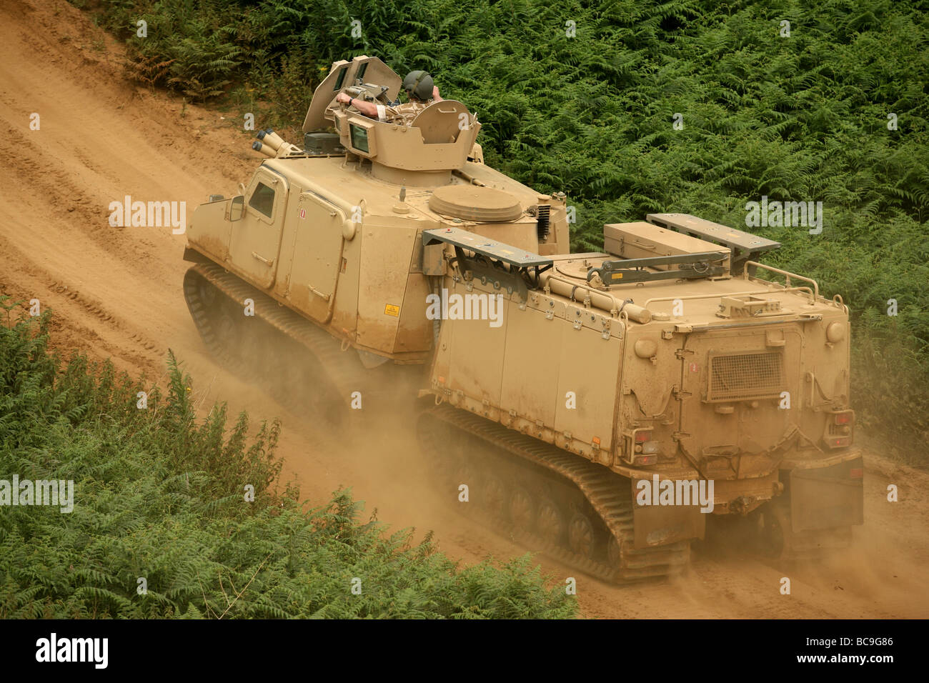 Viking armoured track vehicle on display at UK defence show 2009 Stock ...
