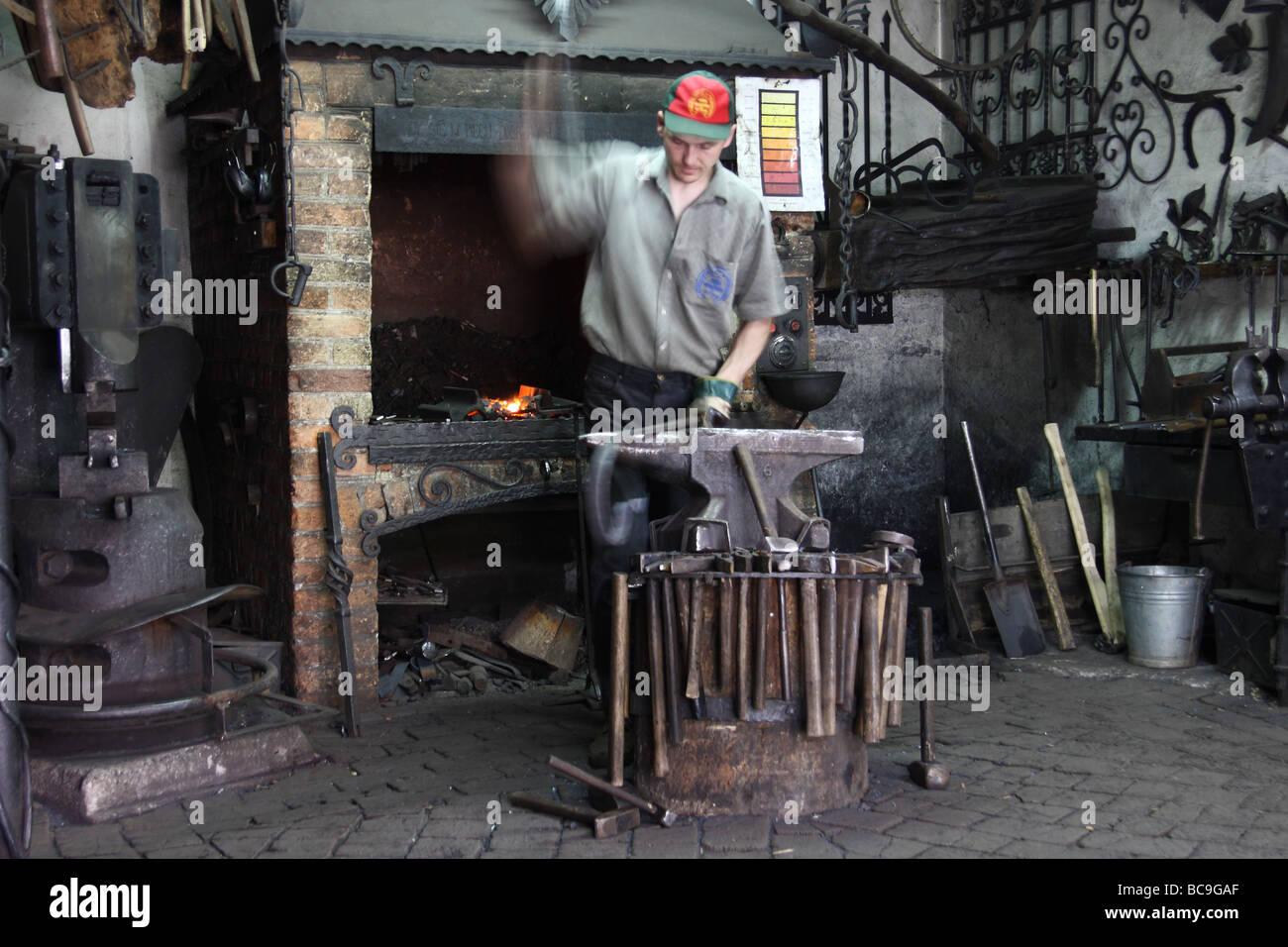 Old anvil tools in forge hi-res stock photography and images - Alamy