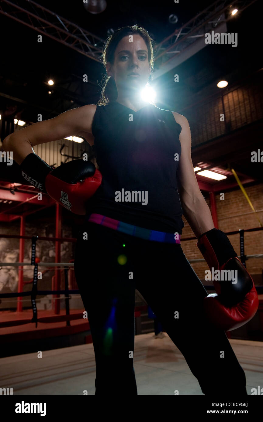 A portrait of a female boxer Stock Photo - Alamy