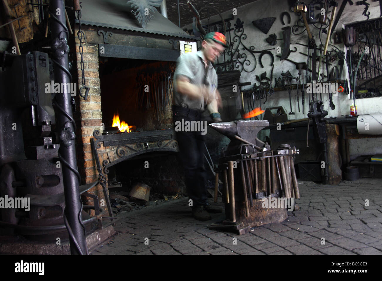 Old original forge in Poland Stock Photo - Alamy