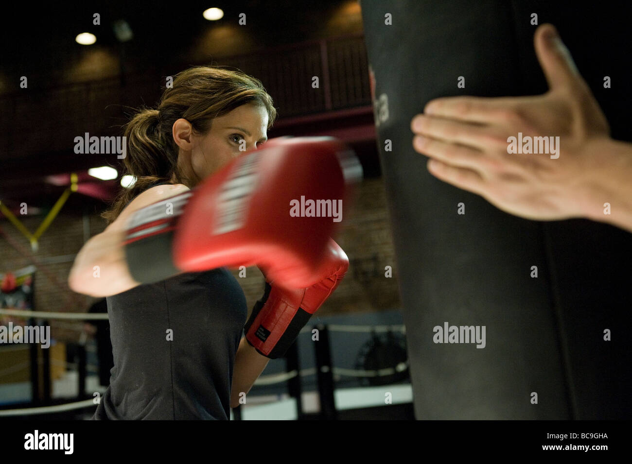 Female boxer training at the gym Stock Photo - Alamy