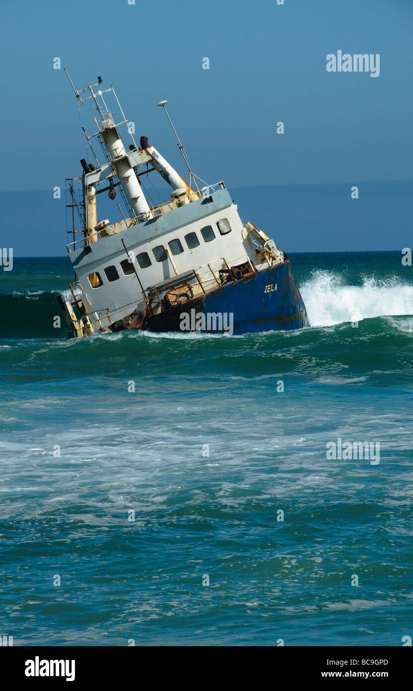shipwreck off the Skeleton Coast in Namibia Stock Photo - Alamy