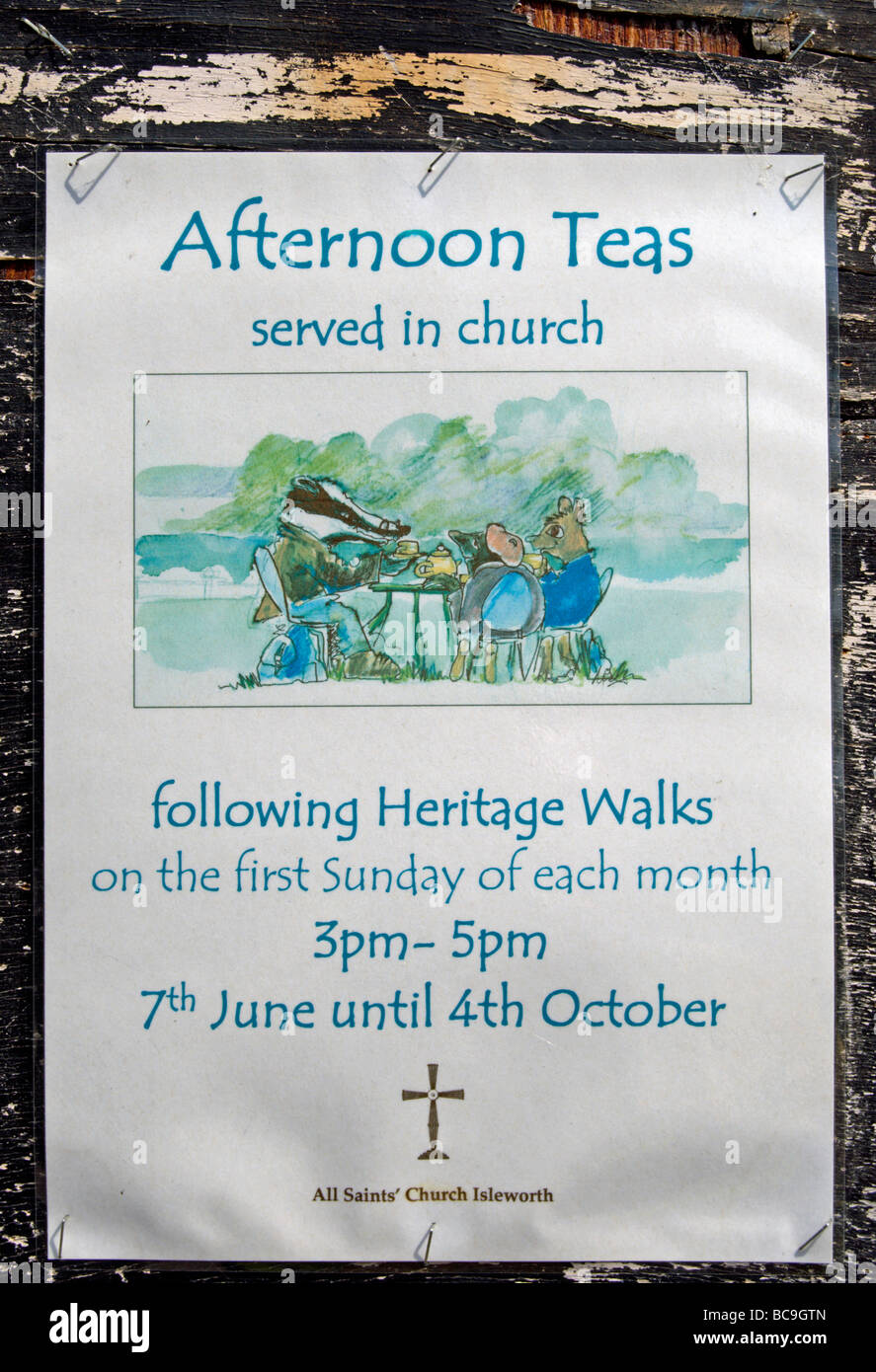 afternoon teas served in church after heritage walks, a handwritten ...