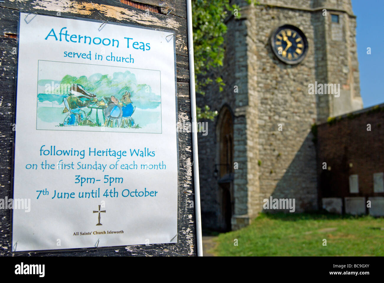afternoon teas served in church after heritage walks, a handwritten ...