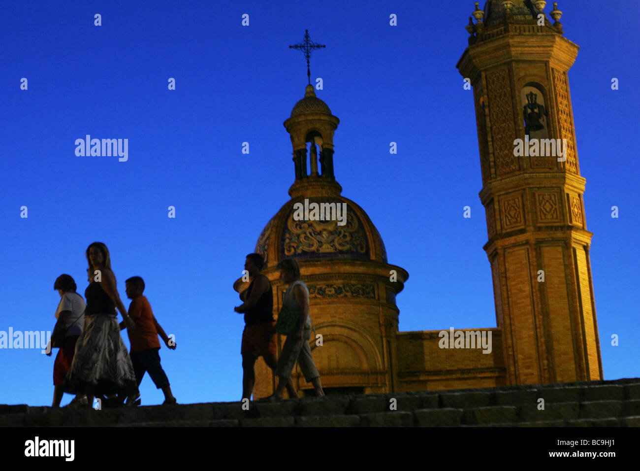 A view of Triana neighborhood on Seville Spain Stock Photo - Alamy