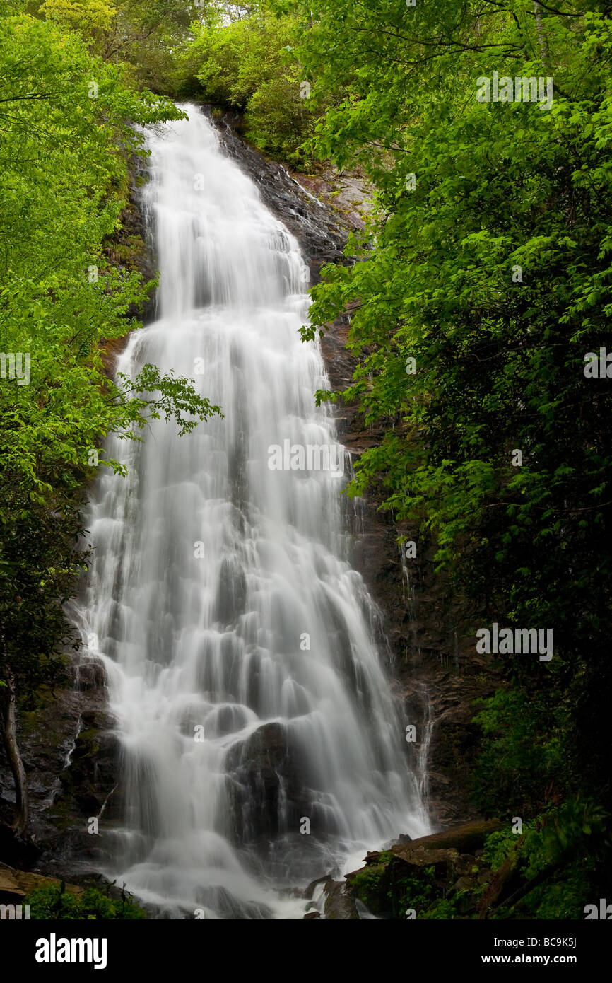 Mingo Falls are located just outside Cherokee, North Carolina off of ...