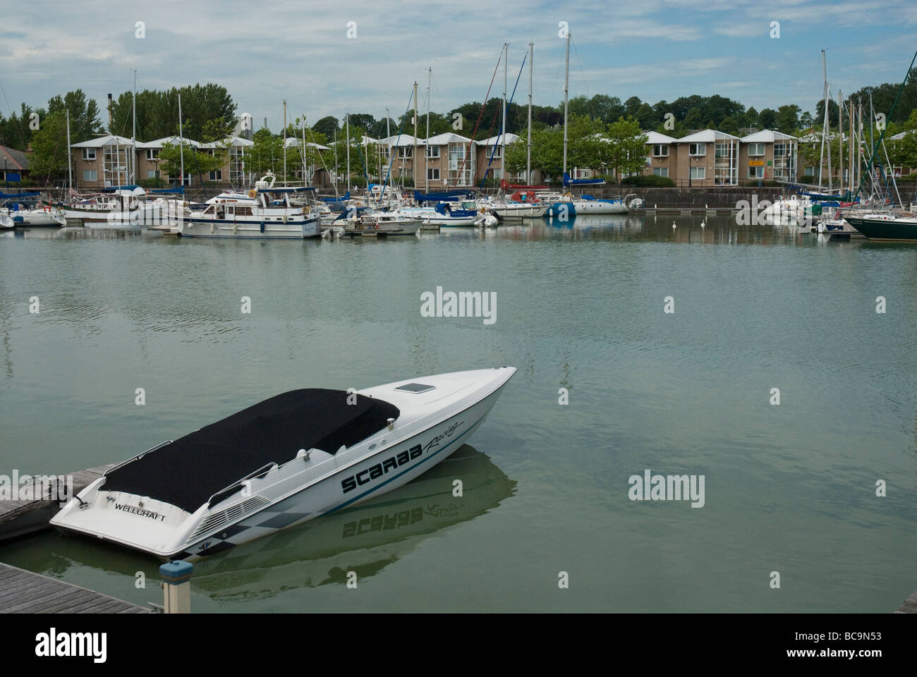 Preston Dock and Marina Stock Photo - Alamy