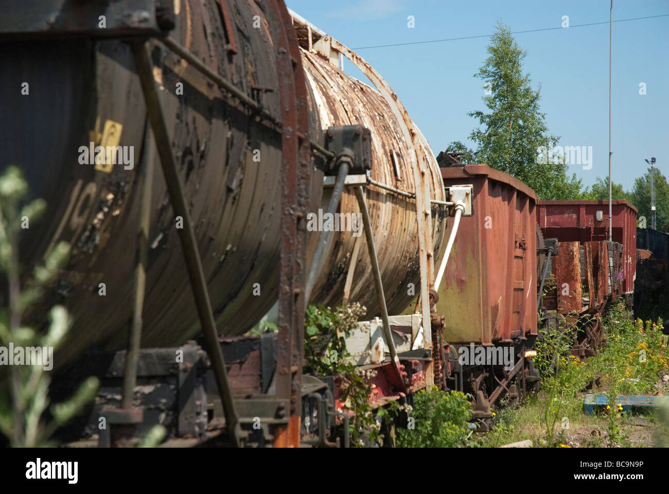 Rusty Railway Carriages Stock Photo - Alamy