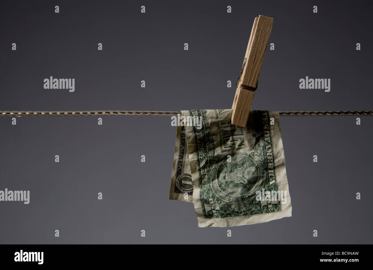 Money on washing line Stock Photo - Alamy