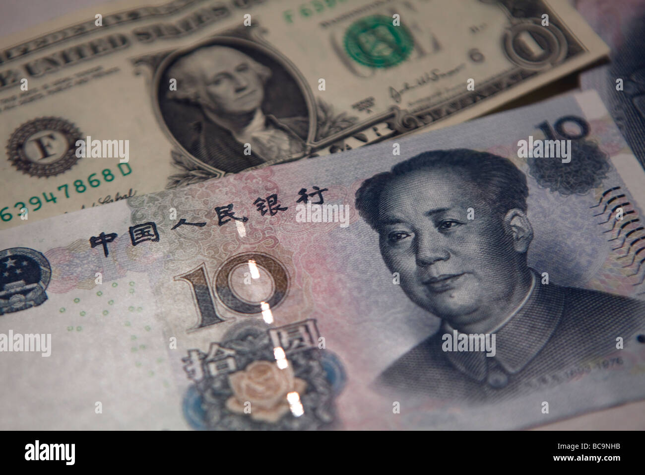 Ten yuan notes are seen in a staged photo Stock Photo - Alamy