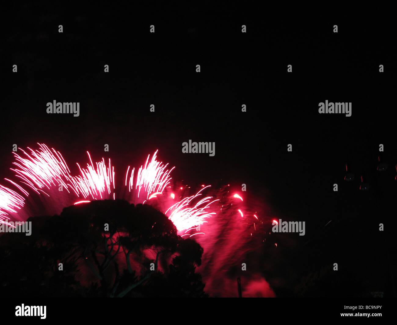 big fireworks display in night sky Stock Photo - Alamy
