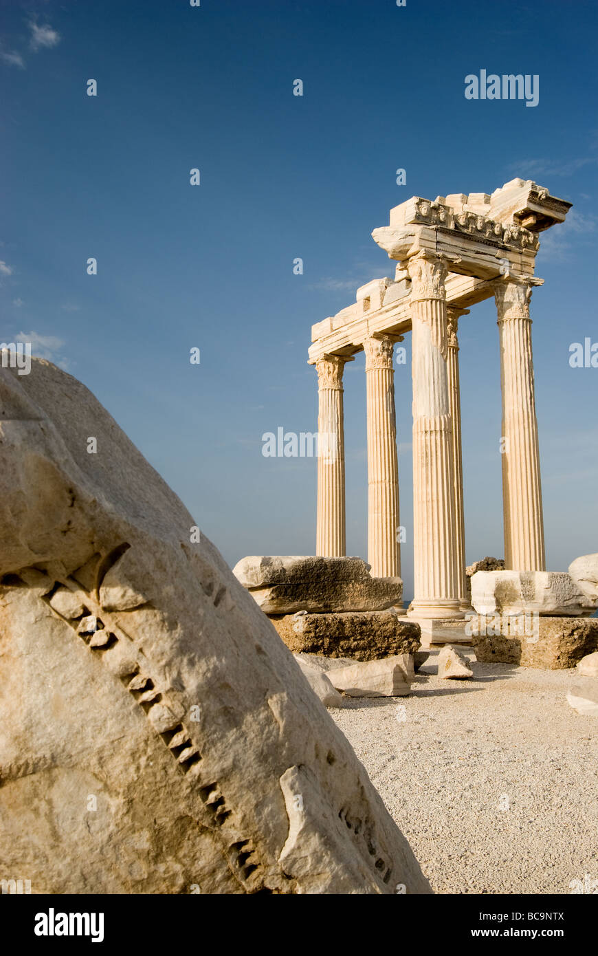 Temple of Apollo and Athena in Side, Turkey Stock Photo - Alamy